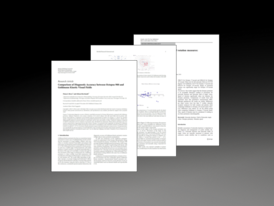 Octopus 900 - Kinetic perimetry